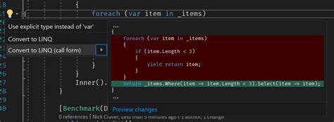 Convert To Linq Call Form Generates Extra Select Overhead · Issue
