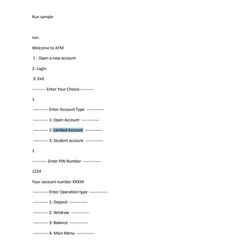 Solved Design An Atm Program In Java I Want To Add Chegg