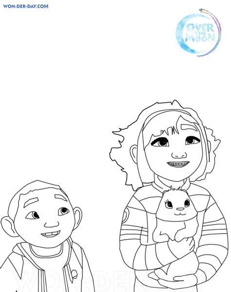 Coloriage Voyage Vers La Lune Coloriages Sur Wonder