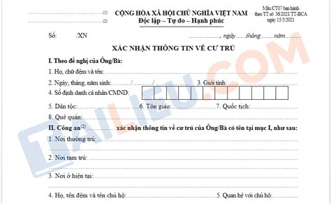 Tải Ngay Mẫu Ct07 Miễn Phí Và Dễ Sử Dụng