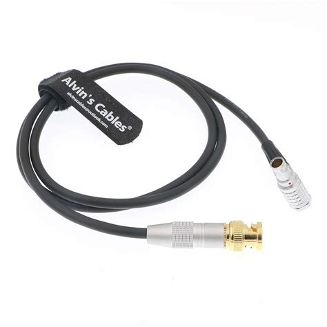 Right Angle Pin Lemo Timecode Cable BNC Video Cable Shock Resistance