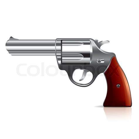 Alte Revolver Vektor Illustration Stock Vektor Colourbox