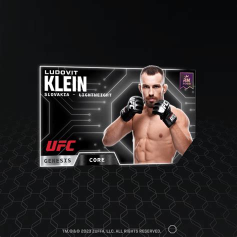 Ludovit Klein Genesis Set CORE NFT For Sale Reignmakers UFC DraftKings