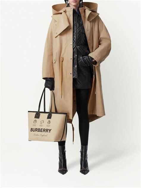 Burberry Medium Heritage Tote Bag Neutrals Farfetch