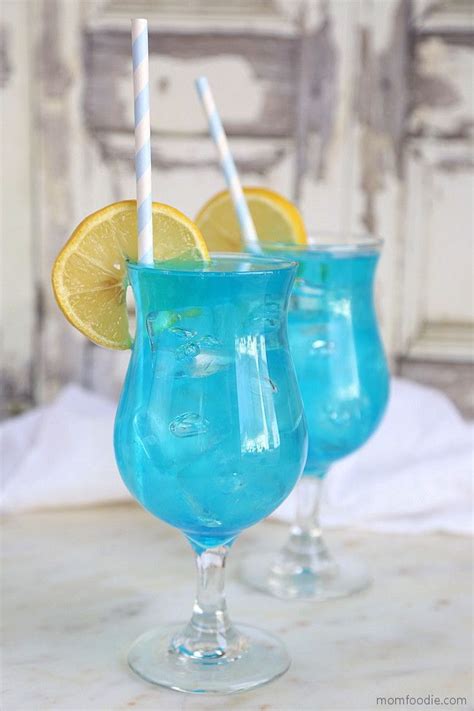 The Blue Lagoon Cocktail Is And Easy Blue Drink Featuring Vodka Blue