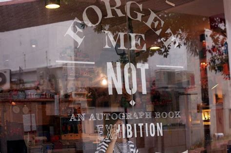 Forget Me Not Behind The Scenes Typography Hand Drawn Door Signage