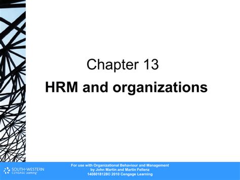 Chapter 13 Cengage Learning