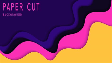 Abstract Colorful Dynamic Waves Papercut Background Design 11886972 Vector Art At Vecteezy