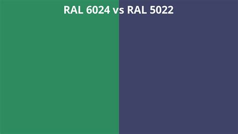 Ral 6024 Vs 5022 Ral Colour Chart Uk