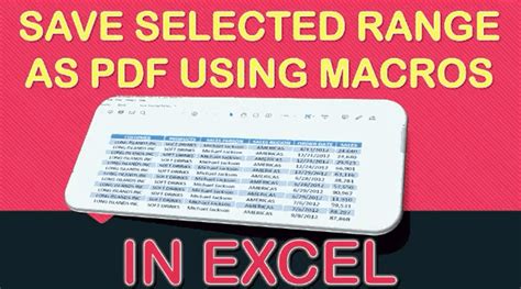 Save Selected Range As PDF Free Microsoft Excel Tutorials