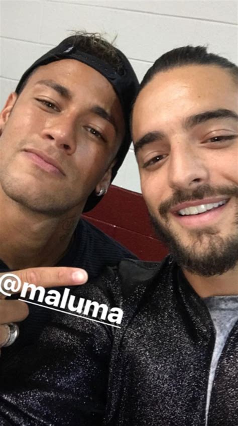Maluma Tieta Neymar Em Jogo Do Barcelona Craque Quem Quem News