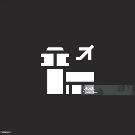 機場圖示填充網站設計和移動應用程式開發機場圖示機場圖示從填充物流集合孤立在黑色背景向量圖形及更多乘客圖片 乘客 保安 到達 Istock