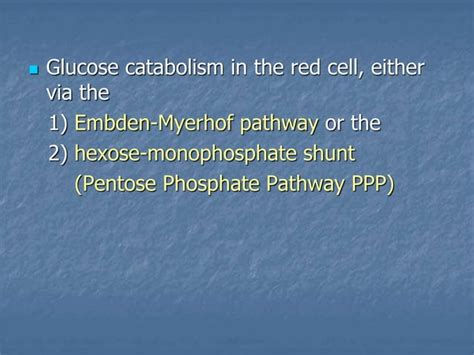 Lecture Rbc Metabolism Hb Synthesis Ppt