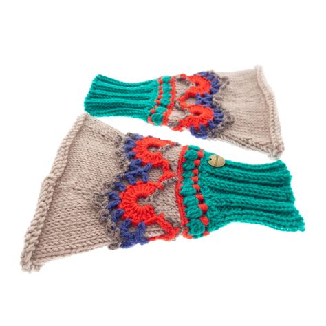 Boho Fingerless Gloves Wrist Warmers Fingerless Lace Gloves Of