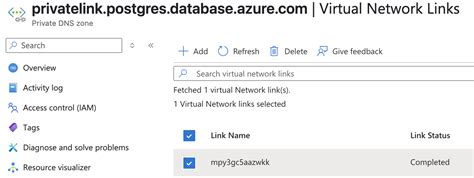 Communication From Container Apps Subnet To Postgresql Server On The Same Vnet Not Working