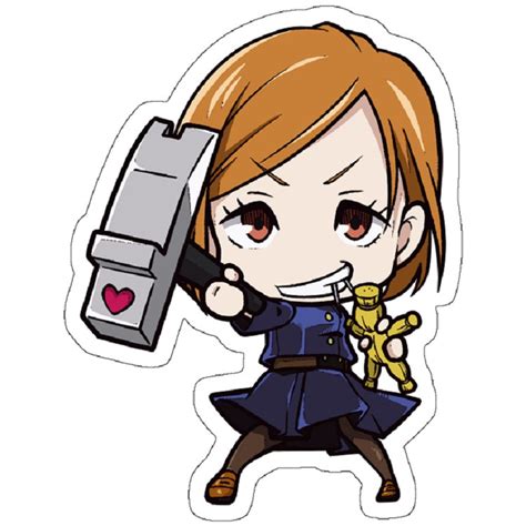 قیمت و خرید استیکر لپ تاپ مدل Chibi Nobara Jujutsu Kaisen