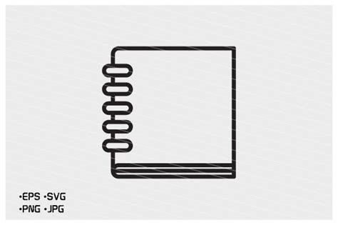 Notebook Line Icon Vector Graphic By DesignFour Creative Fabrica