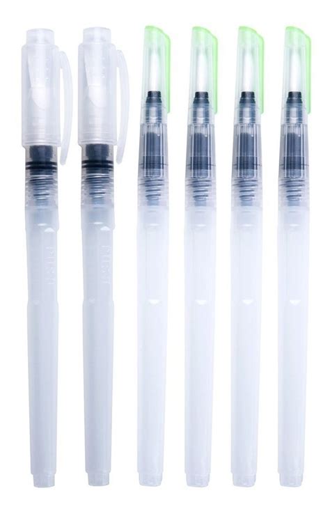 Kit 6 Pincel Caneta Aquarela Com Reservatório Água R 6500 Em