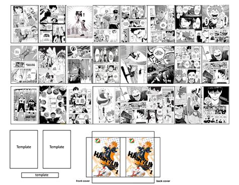 Mini Manga Haikyu Plantilla Para Muñeca De Papel Paper Doll Libro