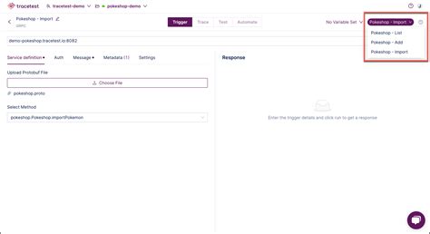 Creating Tests Grpc Tracetest Docs