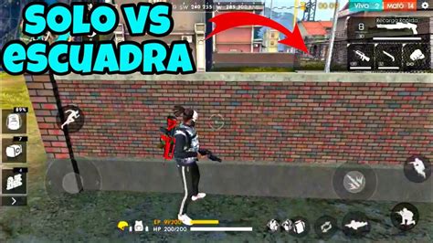SOLO VS ESCUADRA ELIMINANDO ESCUADRAS COMPLETAS FREE FIRE YouTube