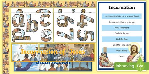 Incarnation Of Jesus Display Pack Teacher Made