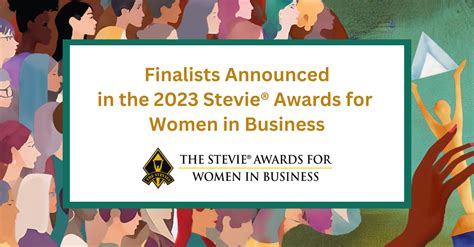 Finalists In 20th Stevie® Awards For Women In Business Announced