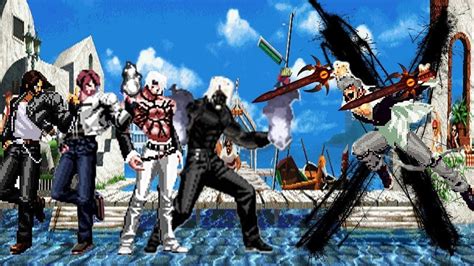 Mugen KOF White Flame Team Vs Boss Orochi Iori AR YouTube