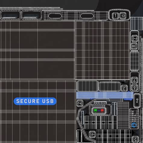 Encrypted Flash Drive With Keyboard Pin Authentication 3d Model 19 3ds Blend C4d Fbx Max