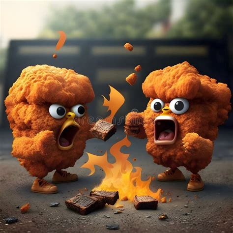 Chicken Nuggets Cartoon Stock Illustrations 705 Chicken Nuggets