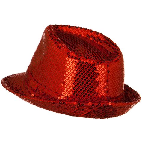 Sequin Glitter Gangster Hat Michael Jackson Fedora Costume