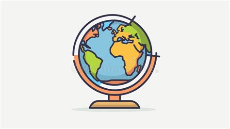 Global Navigation Symbol With Pin Icon For Maps And Travel Websites Stock Vector Illustration