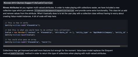 How To Work With Collections Issue 156 Rinvex Laravel Attributes