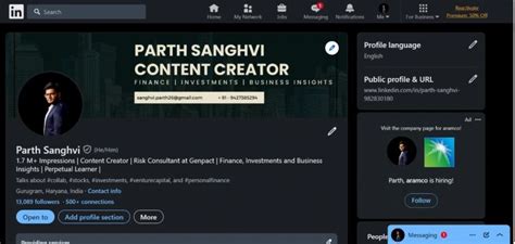 Parth Sanghvi On Linkedin Linkedin Profile Contentcreation 100