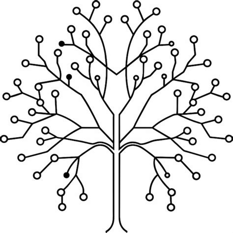 The Tree Of Neural Connections In The Form Of A Brain Vector