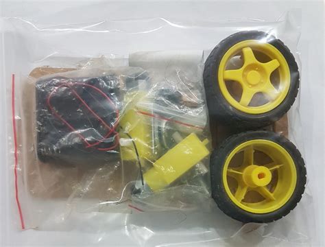 Robotic Smart Car Chassis Kit With 2wd 3 Wheel And Two Gear Motors And