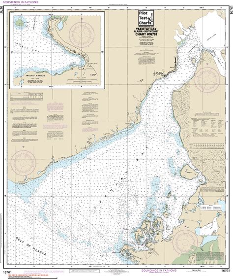 16761 Yakutat Bay Southern Alaska Chart Pilot Test Charts