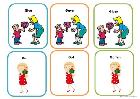 Verbs Present Past And Participle English Esl Powerpoints