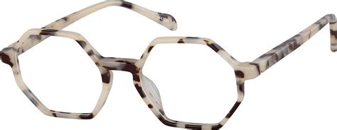 Ivory Tortoiseshell Geometric Glasses 4442235 Zenni Optical