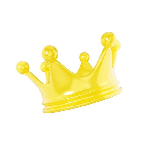 La Couronne Royale En Or Isolée En 3d Est Le Symbole Du Pouvoir