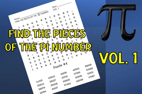 Pi Number Search 60 Different Puzzles Graphic By Jemr Creative Fabrica