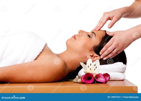 Facial Massage In Spa Stock Image Image Of Female Brunette 14997331