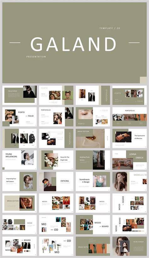 超有设计感的ppt模板，速度领取！ 花瓣网