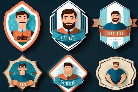 Premium Photo Fathers Day Illustration In Watercolor Style Silhouette