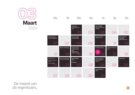 Inhaakkalender 2023 Alle Feestdagen Themadagen En Belangrijke Data In één Overzicht