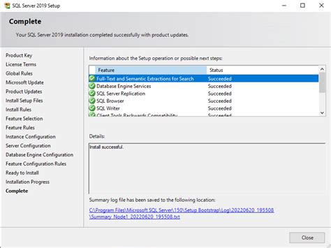 Установка Ms Sql Server 2019