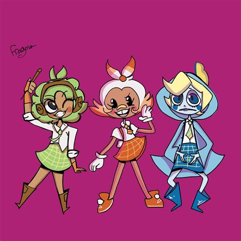 Pokémon Sword And Shield Starters Gijinkas Cartoon Amino