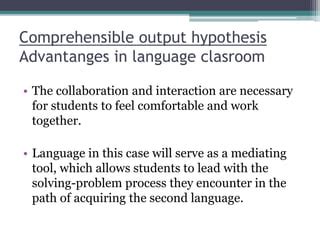 Comprehensible Output Hypothesis PPTX