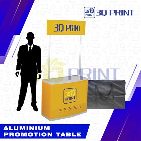 Aluminium Promotion Table Products 3qprint