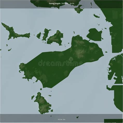 Yeongjongdo Island South Korea Cropped To Square Physical Stock Illustration Illustration